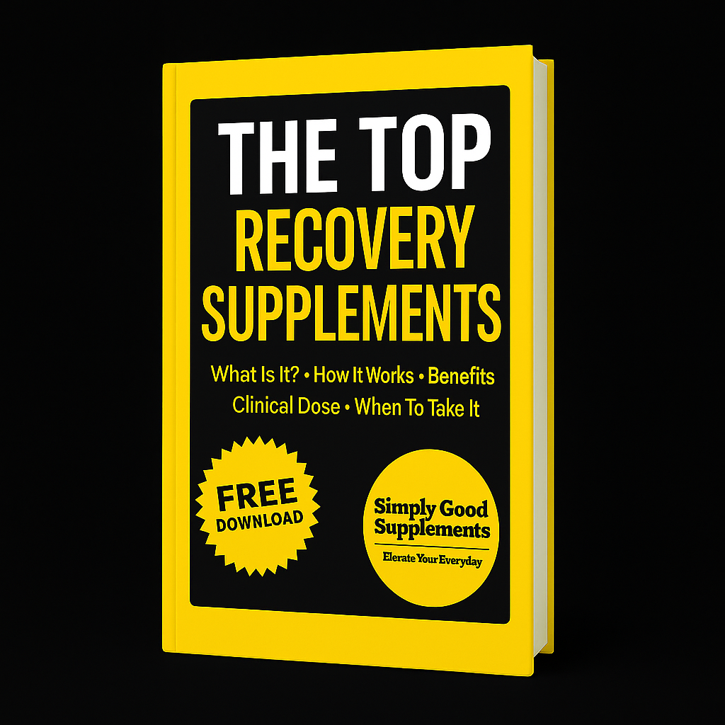 Free guide to recovery supplements – Simply Good Supplements