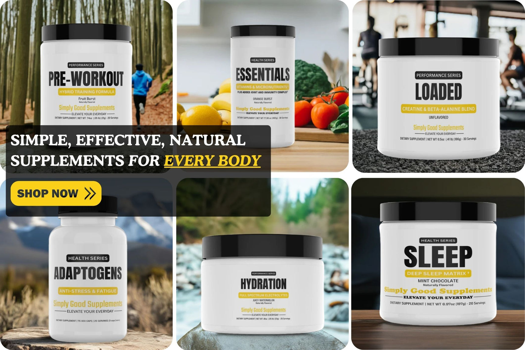 Natural Health & Performance Supplements - Simply Good Supplements